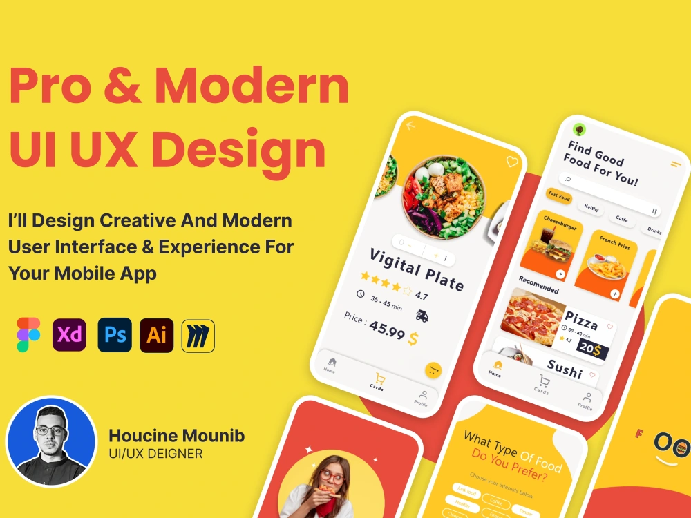 Professional and Modern UI/UX Design for your Mobile App | Upwork