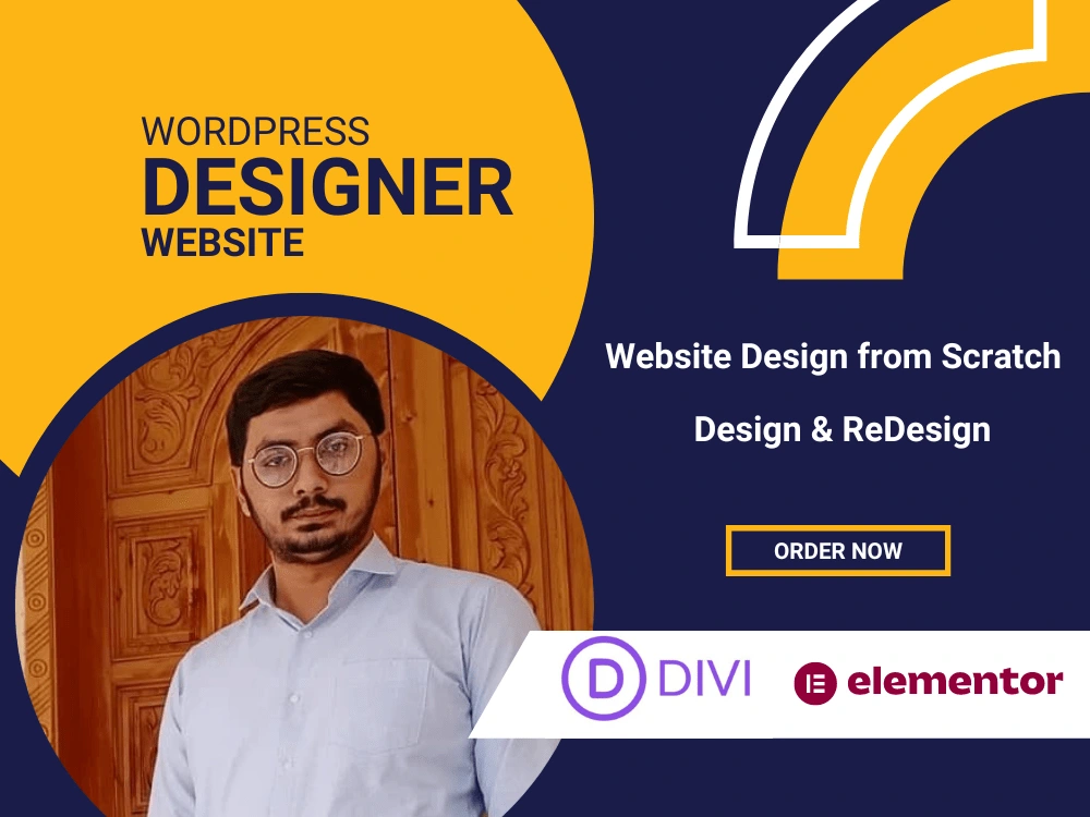 Wordpress designer website using divi theme & elemantor | Upwork