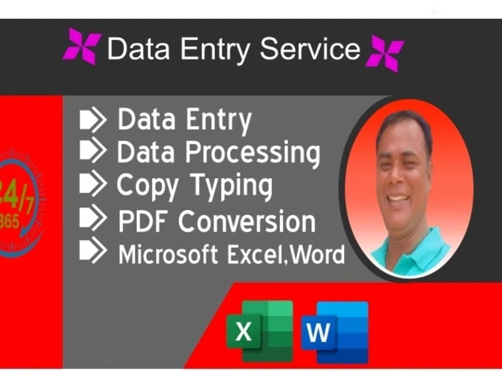 Virtual assistant for excel data entry, typing, copy paste | Upwork
