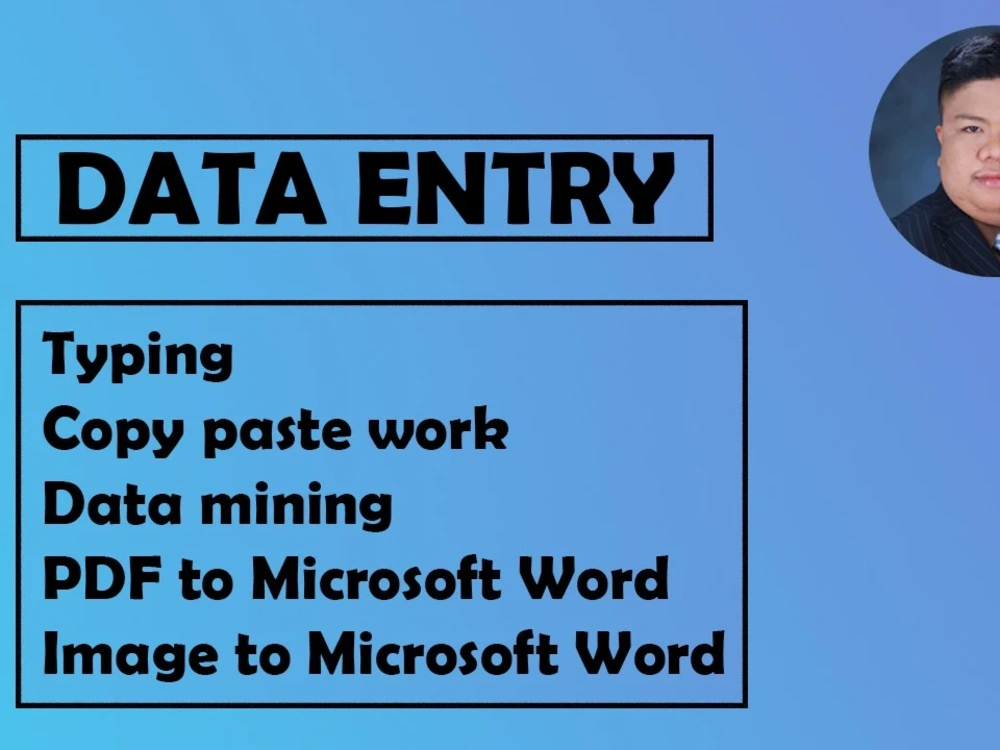 A fast and accurate data entry | Upwork