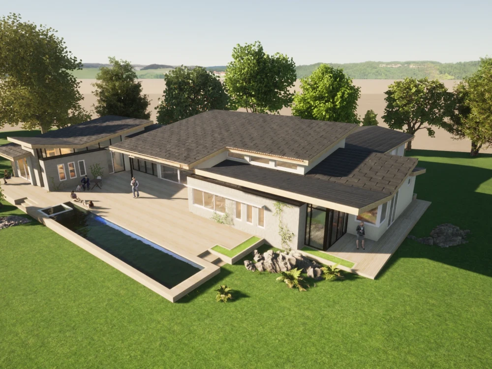 Several sketched master plan options before going in the final ...