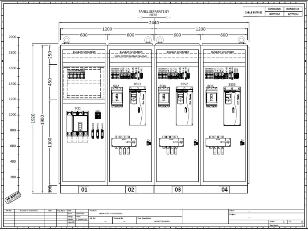 Electrical panel board shop drawing. | Upwork