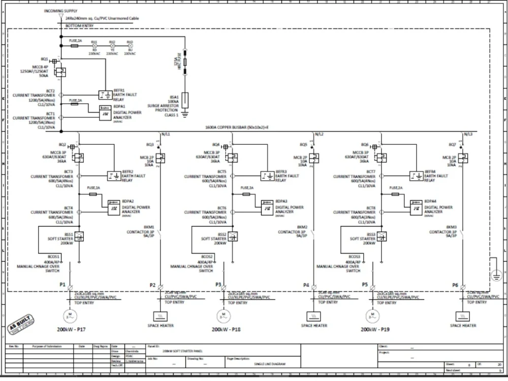 Electrical panel board shop drawing. | Upwork