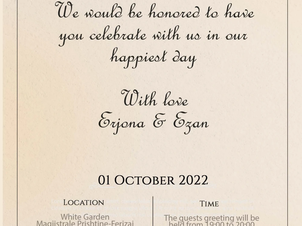 A custom invitation card for any celebration of yours | Upwork