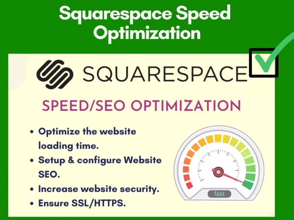 Squarespace speed optimization with GTmetrix and google page insights. | Upwork