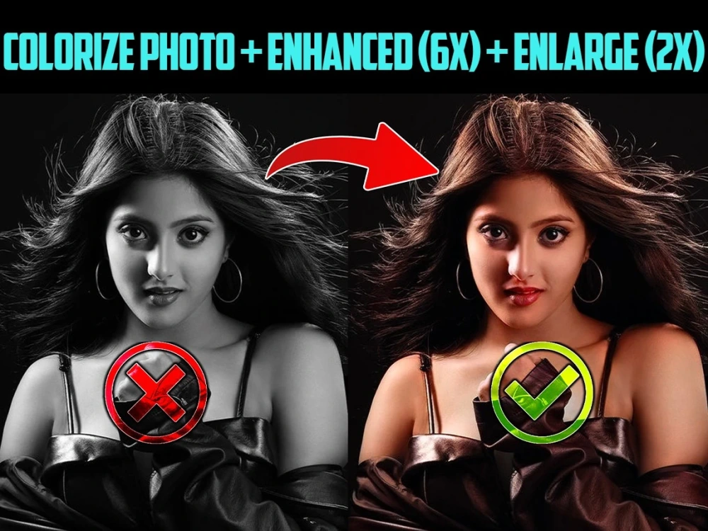 Blurry photo fixed, sharpened and enhanced from low to high resolution ...