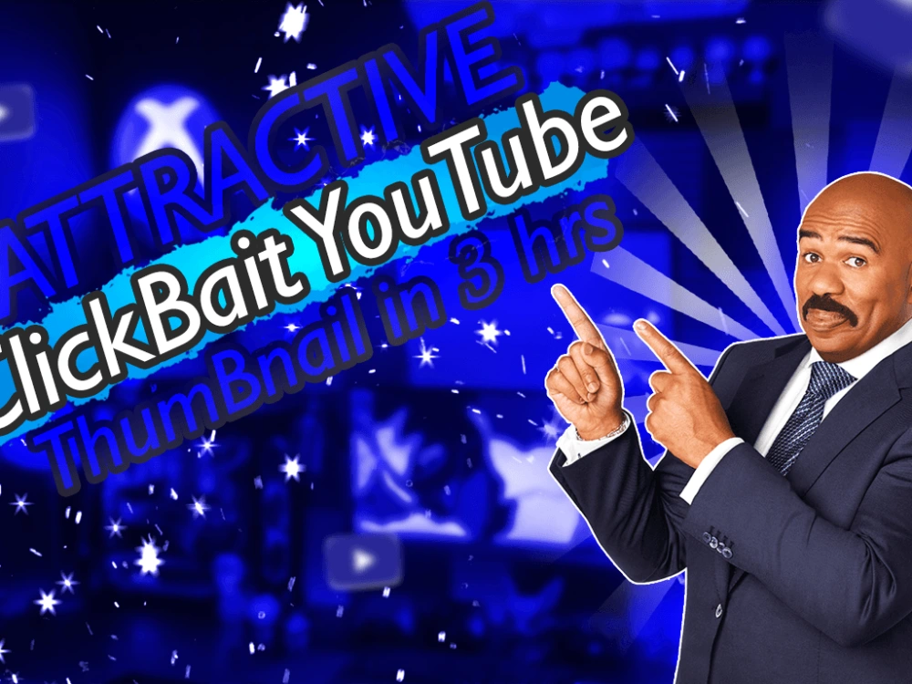 A design of two attractive clickbait youtube thumbnail | Upwork