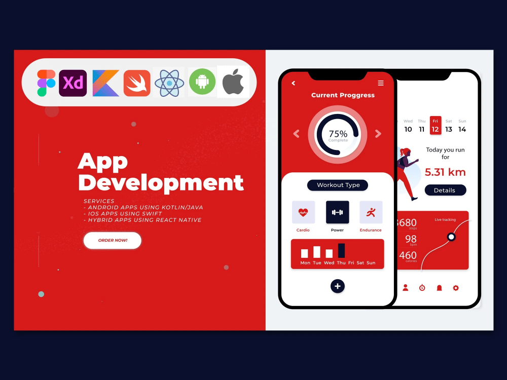 Ios android apps using swift and kotlin and hybrid react native apps | Upwork