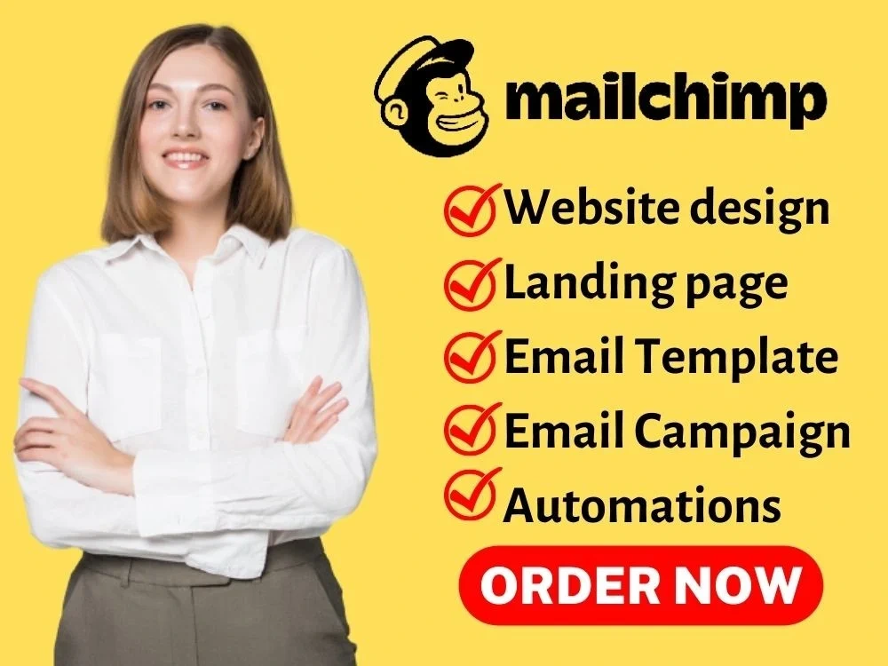 Responsive landing page website campaign and automations on Mail Chimp ...
