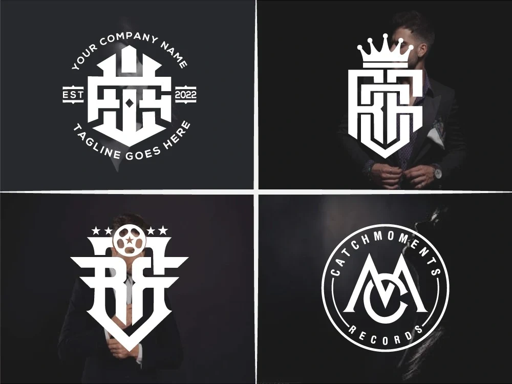 Monogram fashion hoodie initial minimalist streetwear clothing logo ...