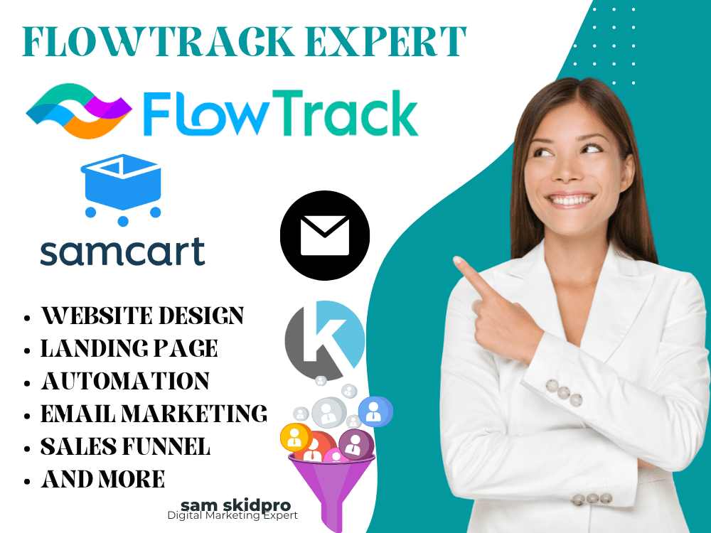 Flowtrack website, flowtrack landing page & sales funnel from an expert ...