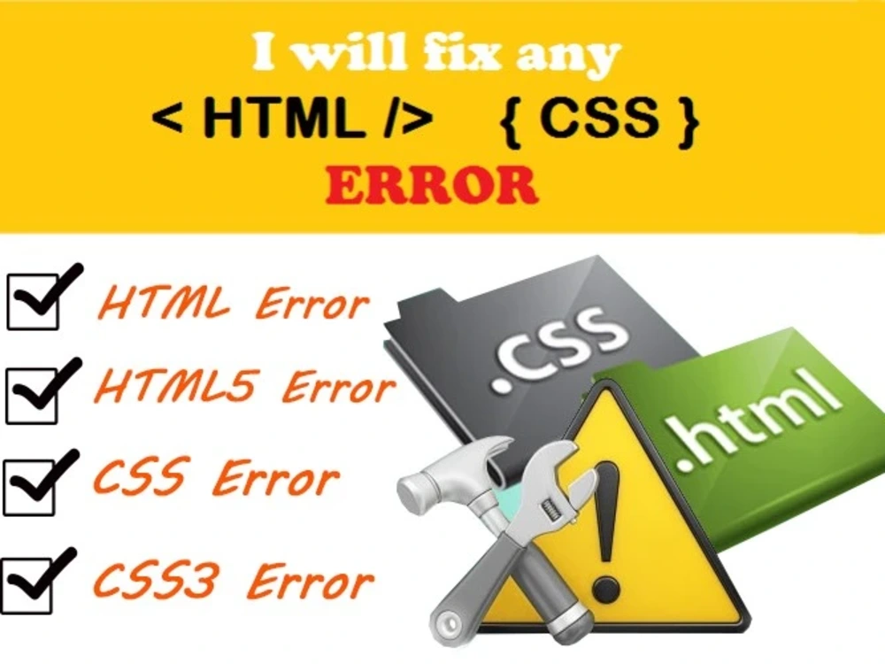 Html, css issues solved on your website | Upwork