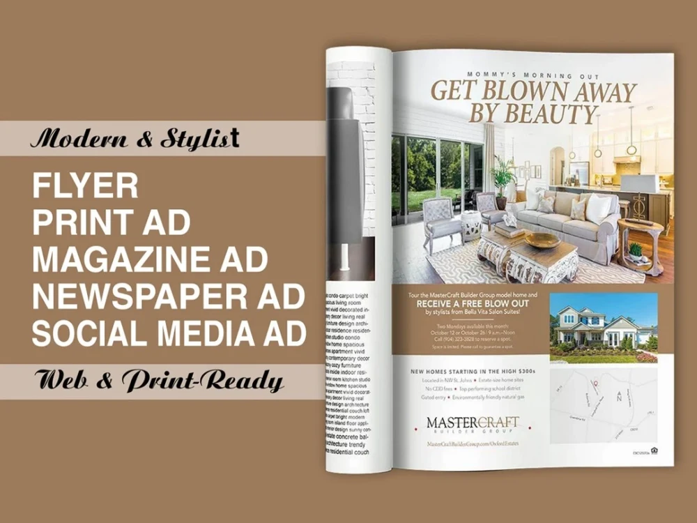 Urgent job hiring flyer, print advertisement, newspaper, magazine ad in ...