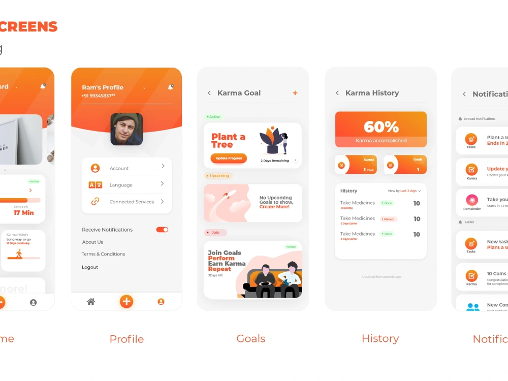 Creative Mobile UI/UX Design | Upwork