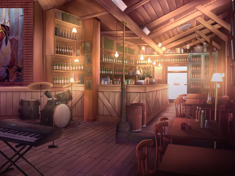 Anime Bar Background