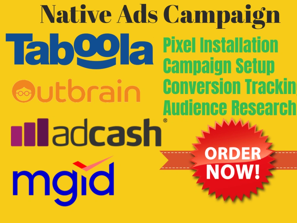 Optimized native ads campaigns for taboola, outbrain, mgid etc. | Upwork