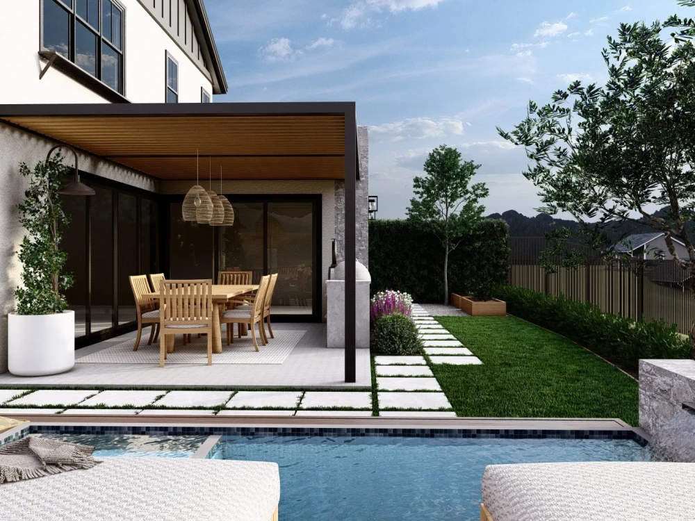 A realistic Landscape design with 3D renderings and 2D Plans | Upwork