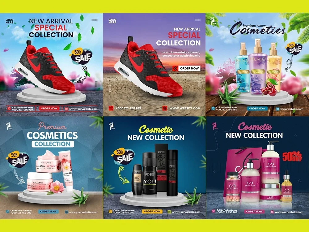 Amazing and unique post designs on (Facebook, Instagram, and Banner ...