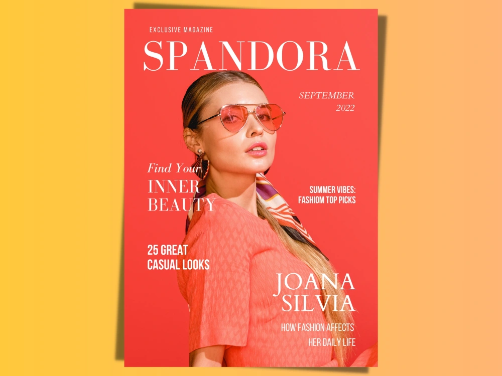 A modern magazine cover design | Upwork