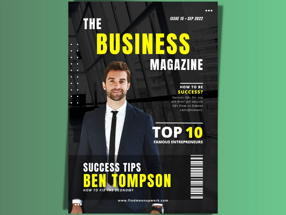 A modern magazine cover design | Upwork
