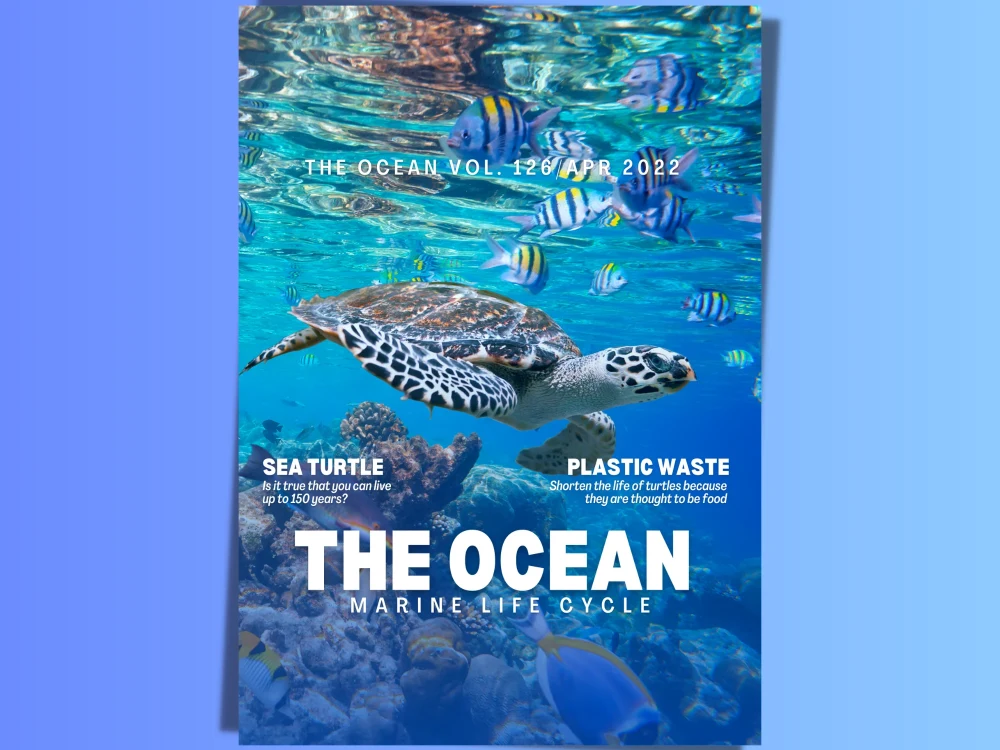 A modern magazine cover design | Upwork