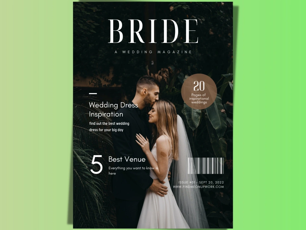 A modern magazine cover design | Upwork