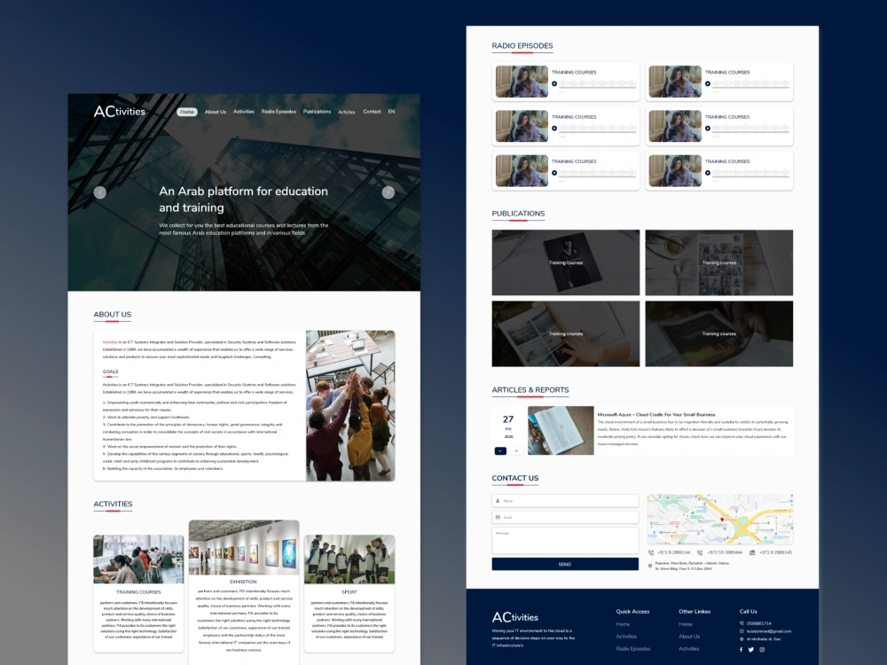 Modern Responsive Website UI / UX design | Upwork