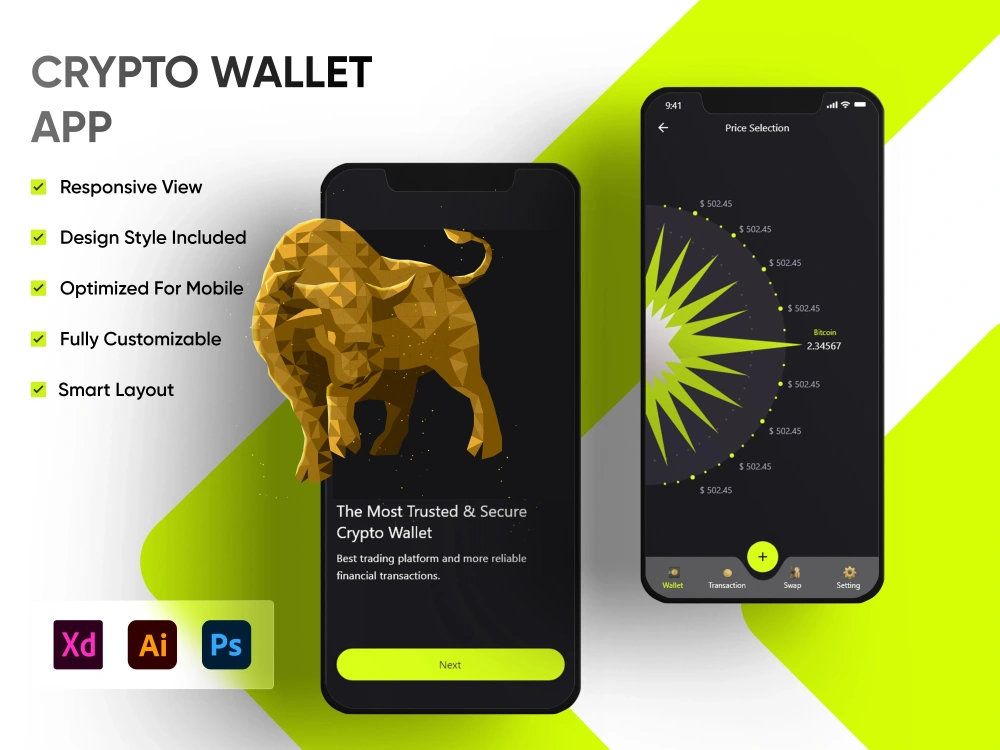 A Modern UI/UX NFT, Crypto Web Design, NFT Landing Page, Crypto Wallet ...