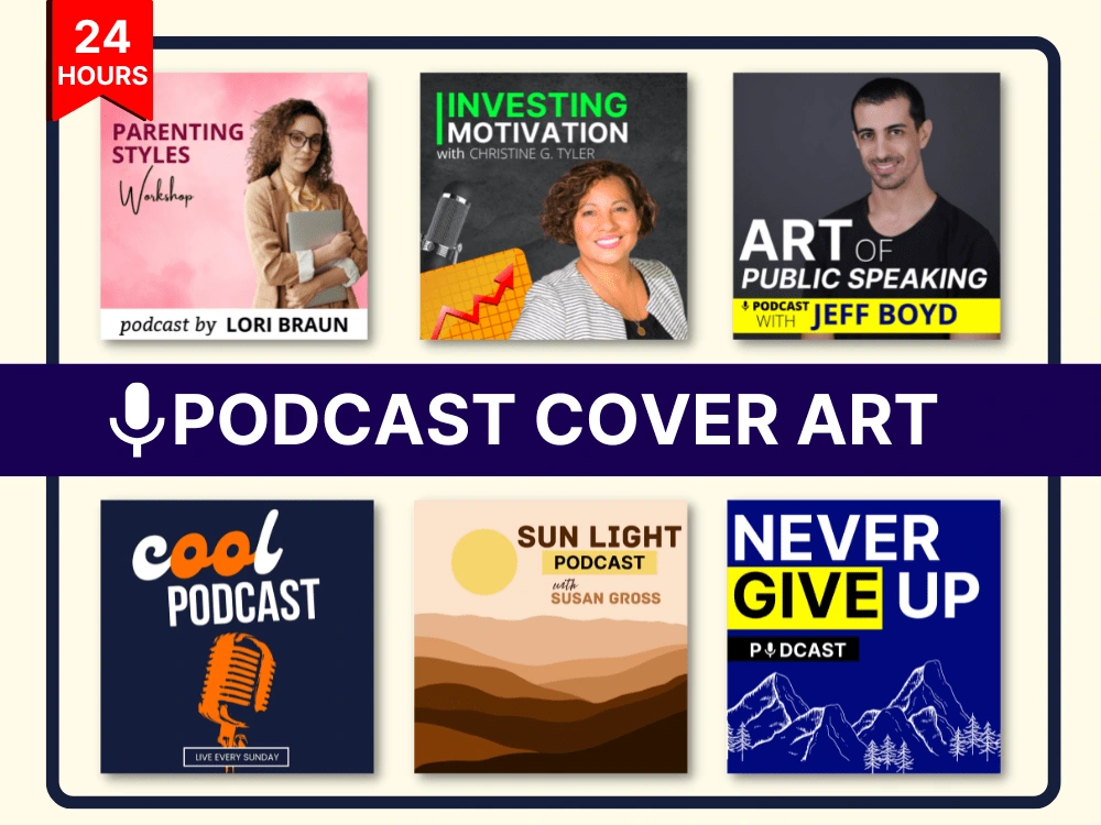 A unique and professional podcast cover art within 24 hours | Upwork
