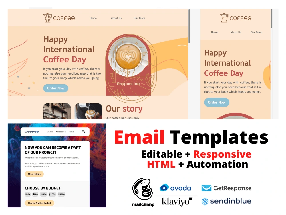 Email Templates Design & Development (MailChimp + Klaviyo & other ...