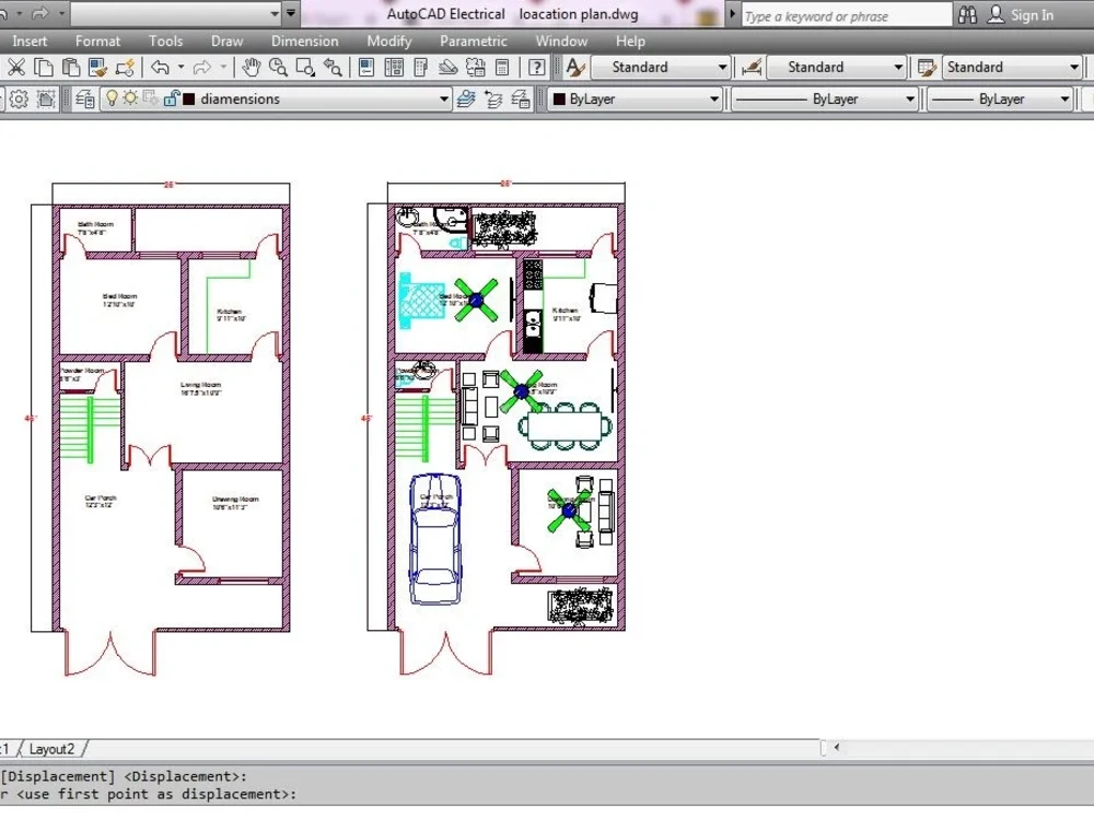 .dwg files for your plans according to your template. | Upwork