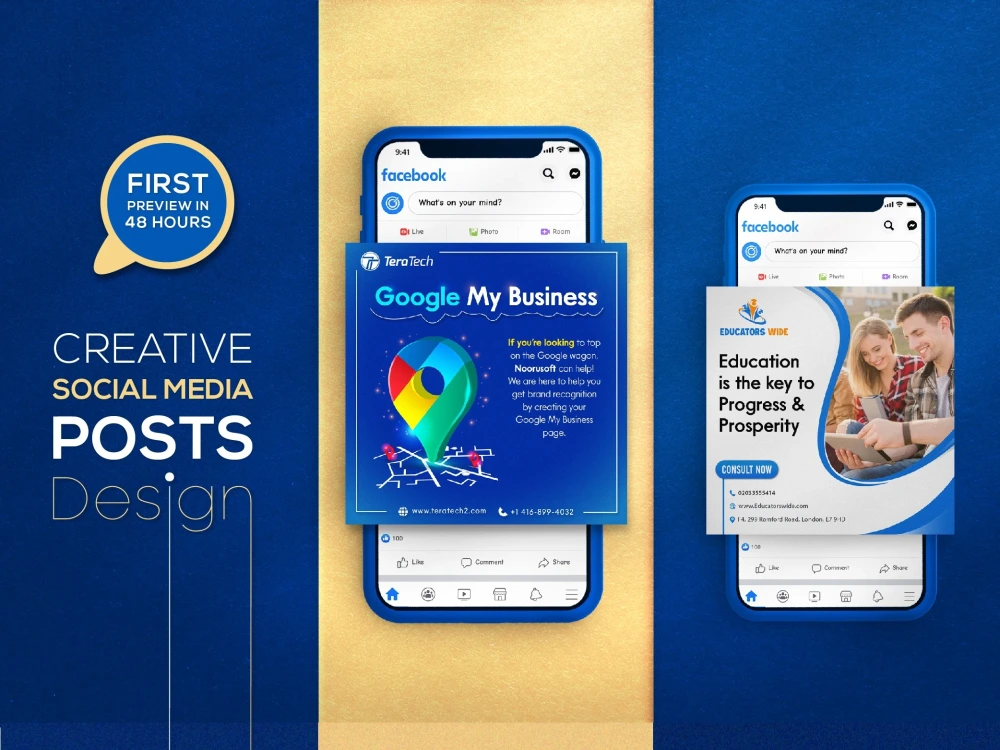 A creative and attractive social media post & amazing post graphics ...