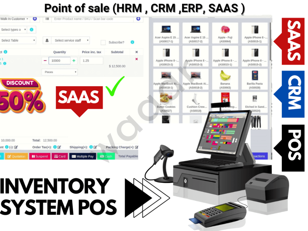 Point of sale pos wth stock management system inventory management CRM ...