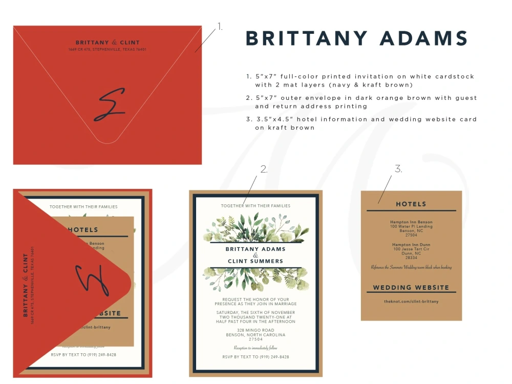 A unique invitation design that will wow your guests. No templates here ...
