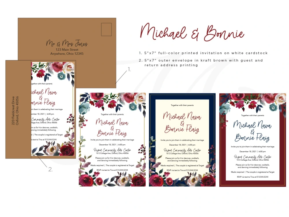 A unique invitation design that will wow your guests. No templates here ...