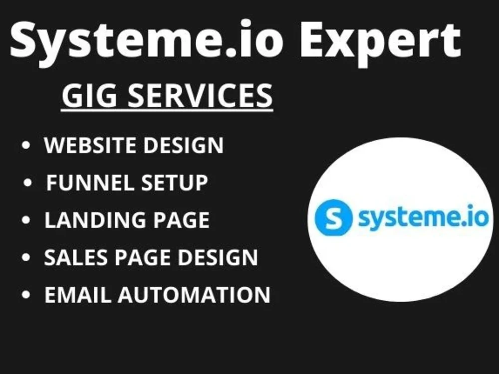 Systeme io landing page systeme io website systeme io sales funnel systeme | Upwork
