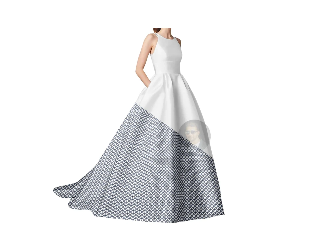 A custom PSD Women dress mockup to apply your fabrics | Upwork