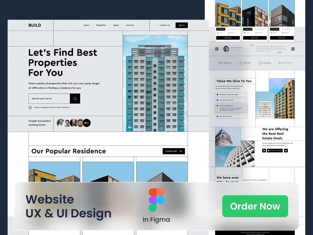 Unique Professional Website/Landing page Interface UX UI Design In Figma | Upwork