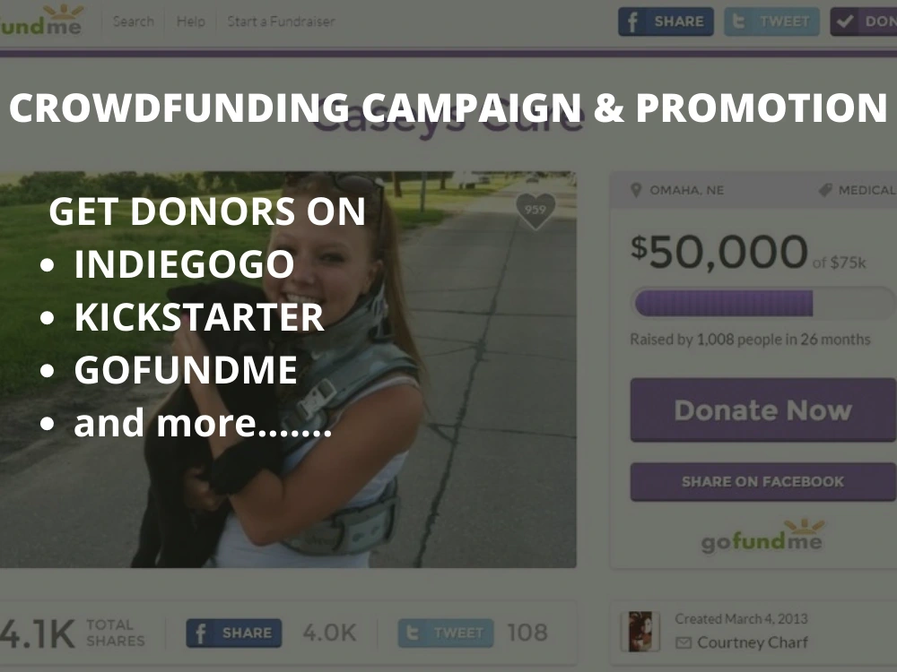 Massive promotion and advertisement on your crowdfunding campaign | Upwork