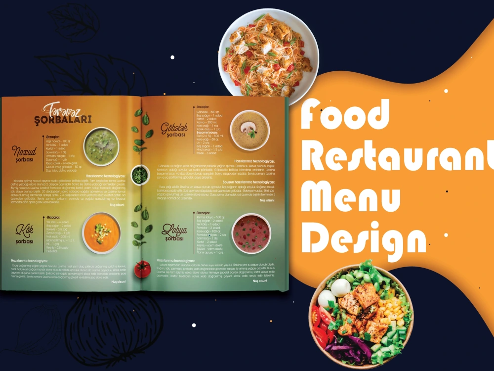 A Fantastic Restaurant Menu design | Upwork