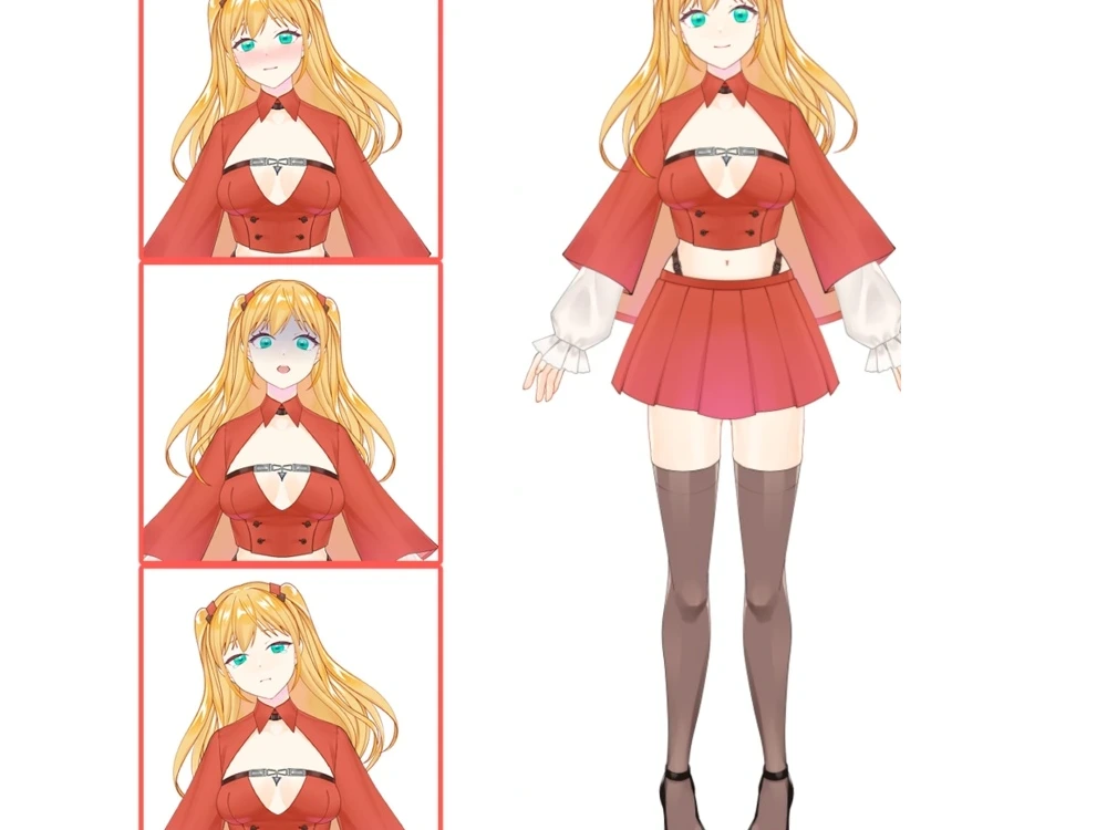 A professional live2d model for facerig, vtuber, prprlive, and animate ...