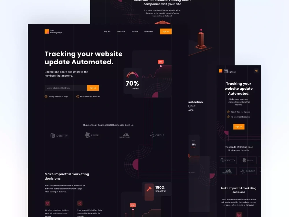 Responsive website UI/UX design, web UI or landing page UI design in Figma | Upwork