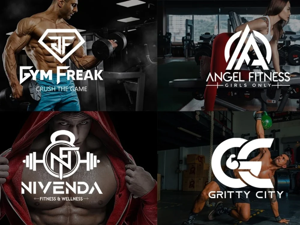 Eye catching fitness, gym, sports and monogram logo | Upwork
