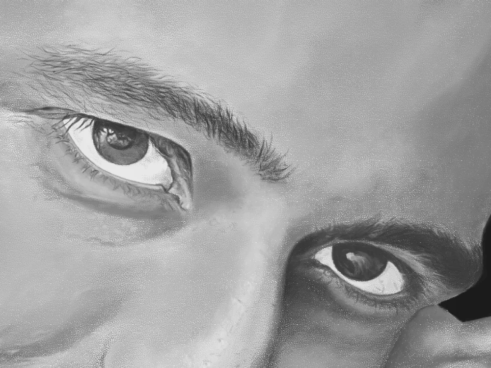 A realistic hand-drawn digital portrait drawing | Upwork