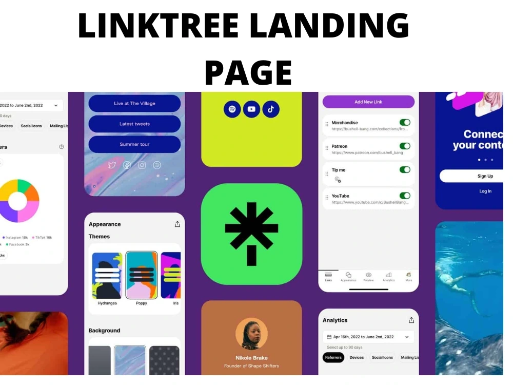 A Professional linktree landing page design and linktree promotion ... A Professional linktree landing page design and linktree promotion ...