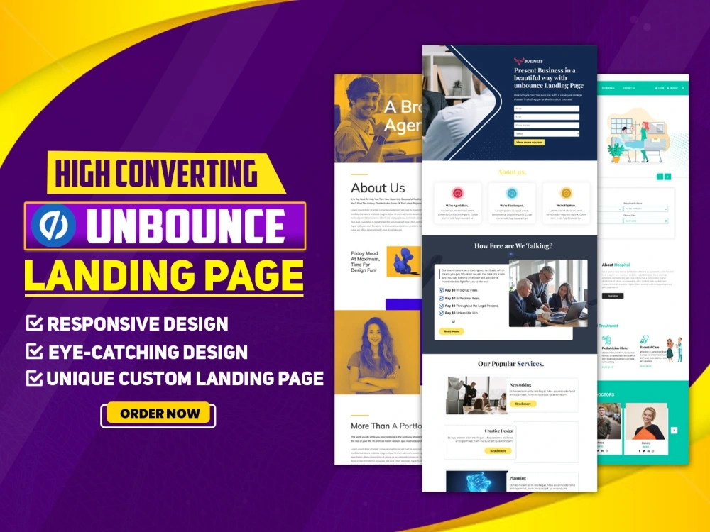 A conversion-optimized Unbounce landing page | Upwork