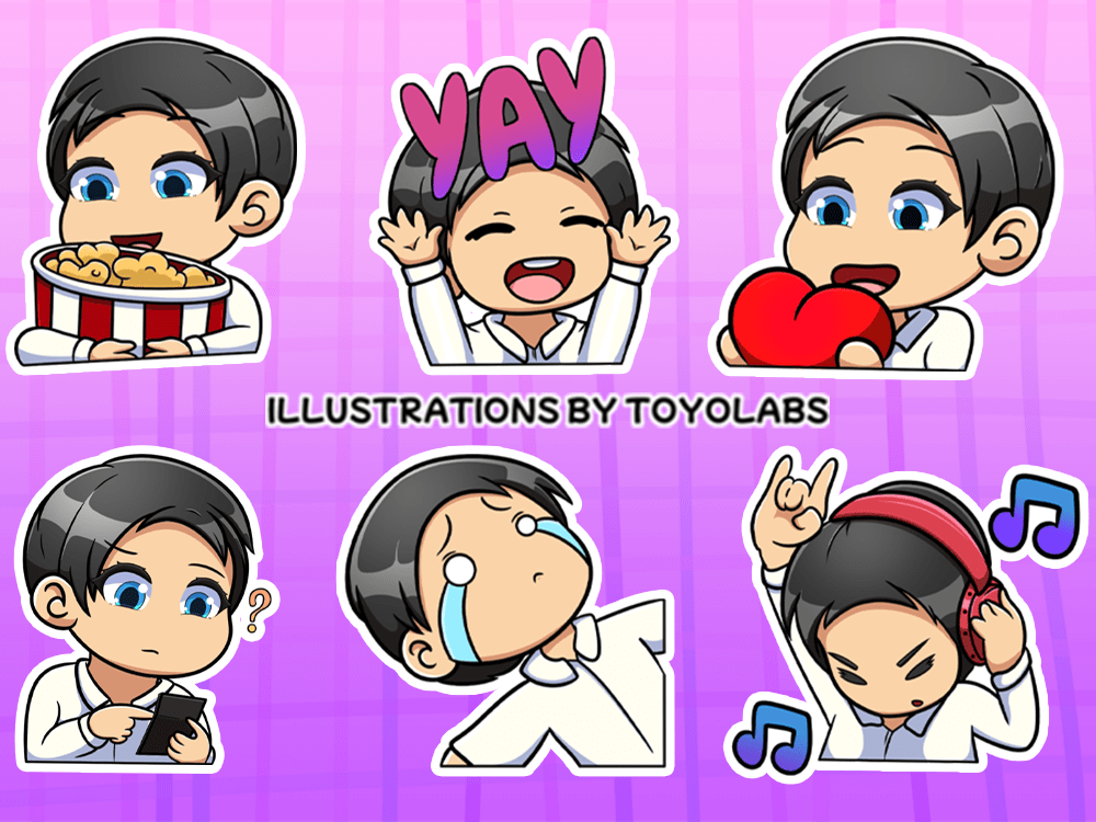 Amazing twitch emotes and sub badges in bulk for you | Upwork