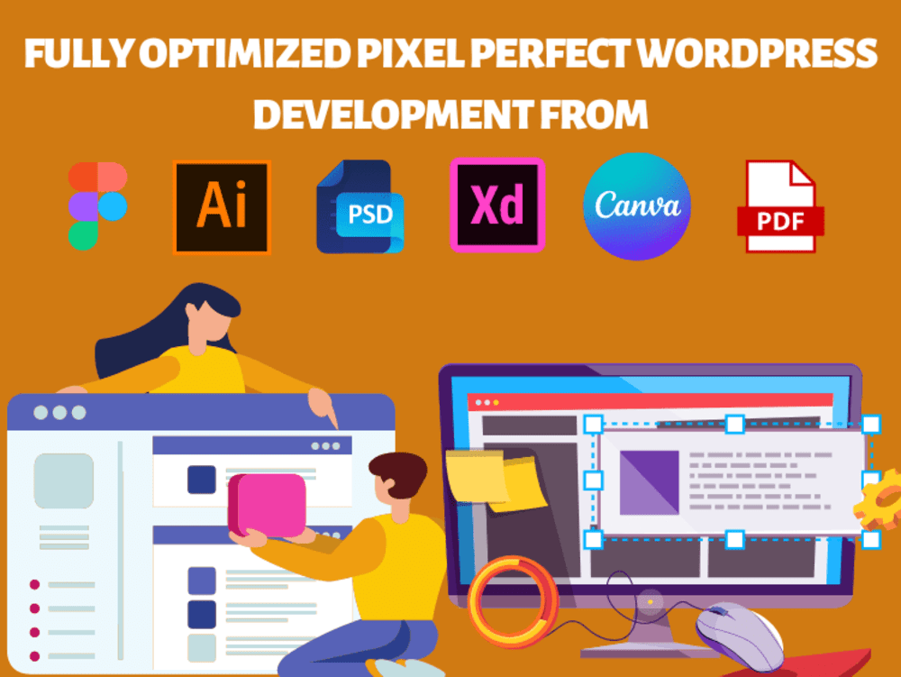 PSD, XD, Sketch, Ai, Figma to WordPress Conversion using Elementor/Divi ...