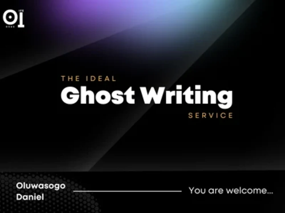 Awe-striking ghostwriting alongside a cover page\mock-up design | Upwork