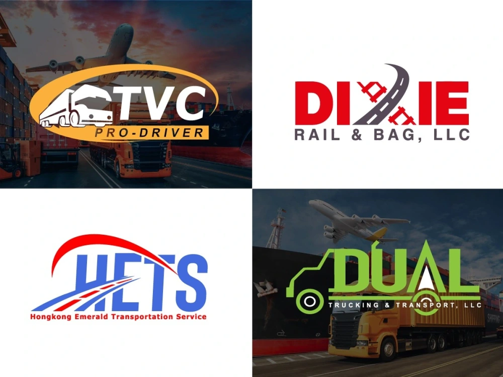 A modern cargo transport dispatching trucking logistics logo | Upwork